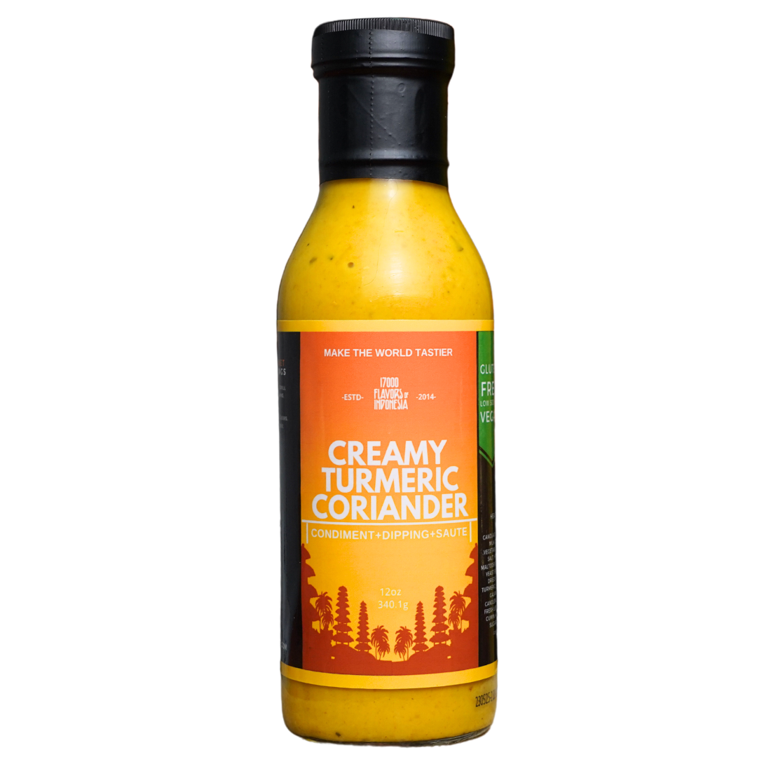 Chef crafted creamy turmeric coriander - delicious condiment, dipping ...